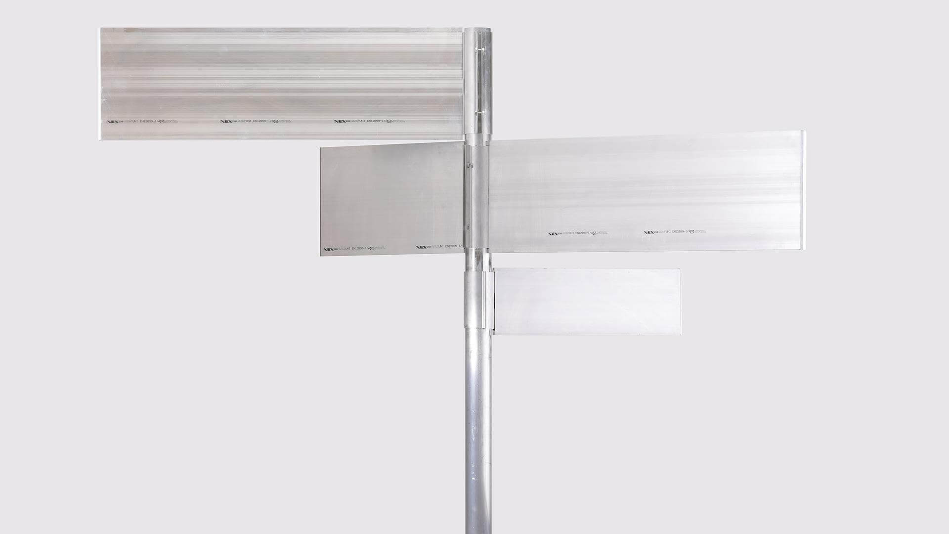 Profiles for road signs and advertising panels